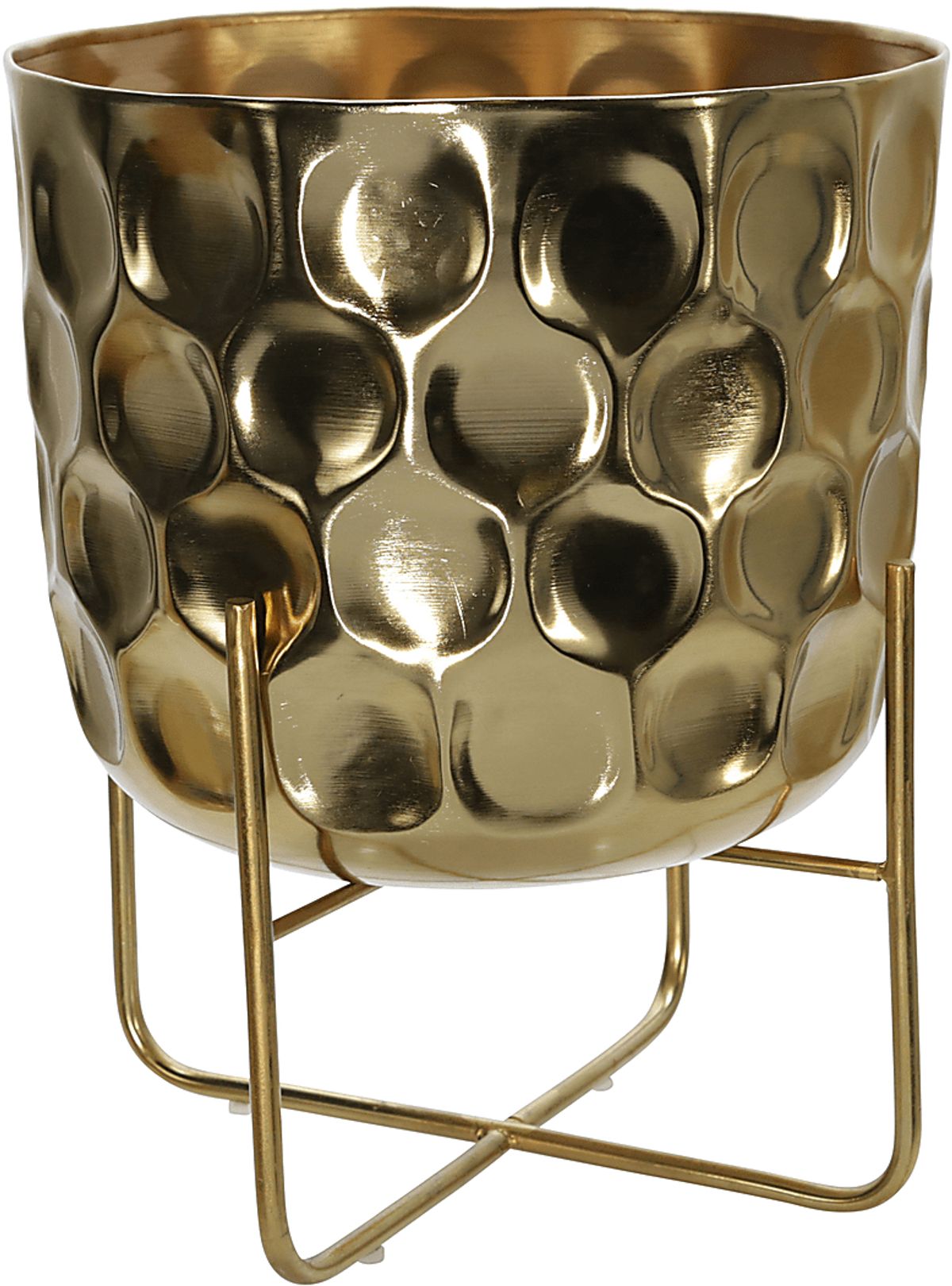 Buckram Gold Colors,Metal Yellow Planter | Rooms to Go