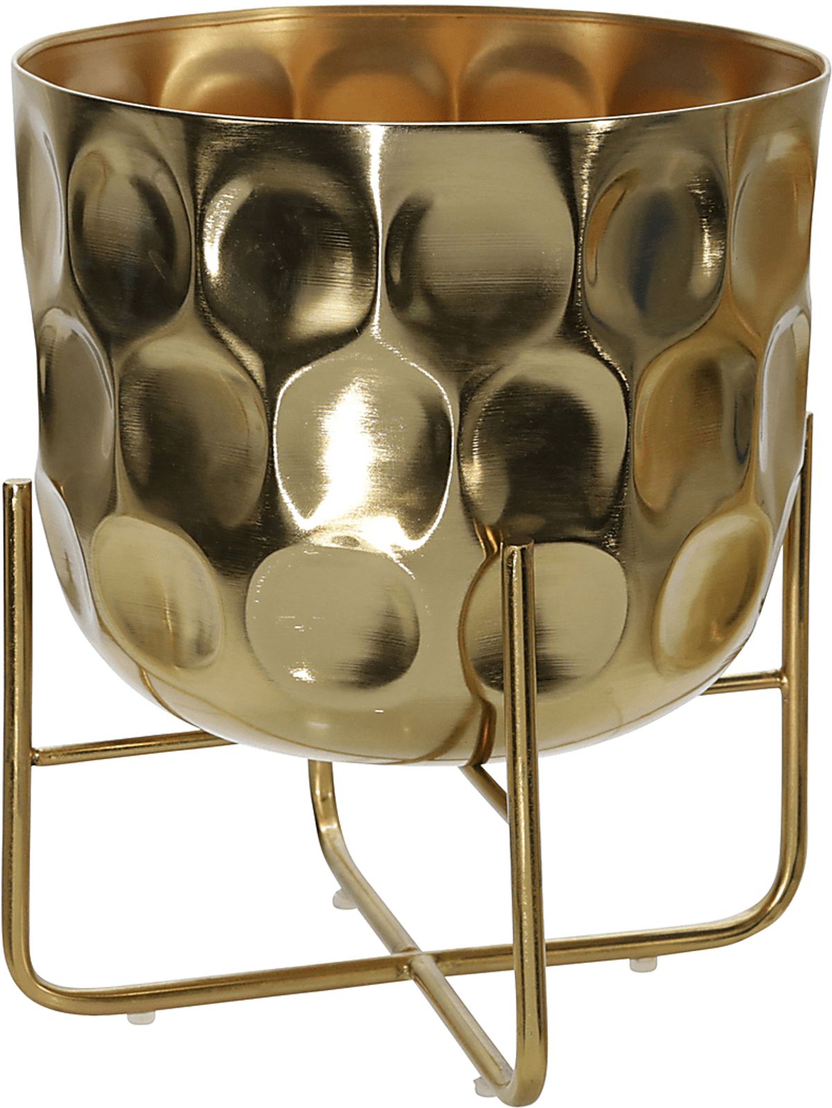 Buckram Gold Colors,Metal Yellow Planter | Rooms to Go