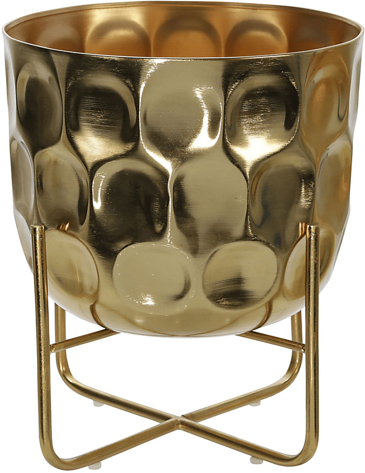 Buckram Gold Colors,Metal Yellow Planter | Rooms to Go