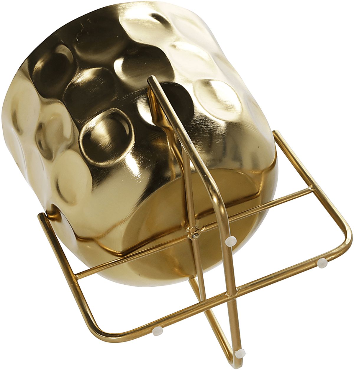 Buckram Gold Colors,Metal Yellow Planter | Rooms to Go