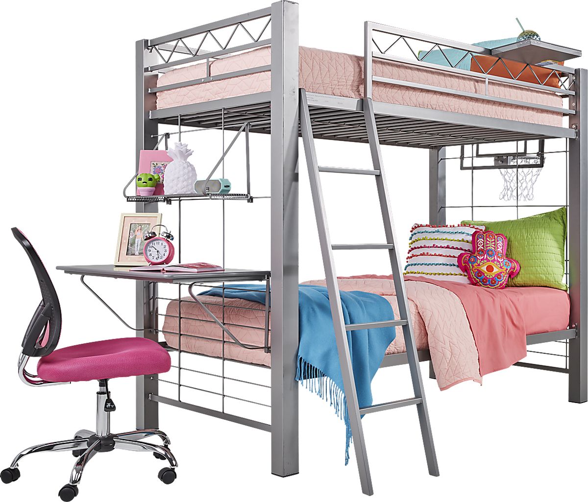 Build-A-Bunk Gray Basketball Hoop | Rooms to Go