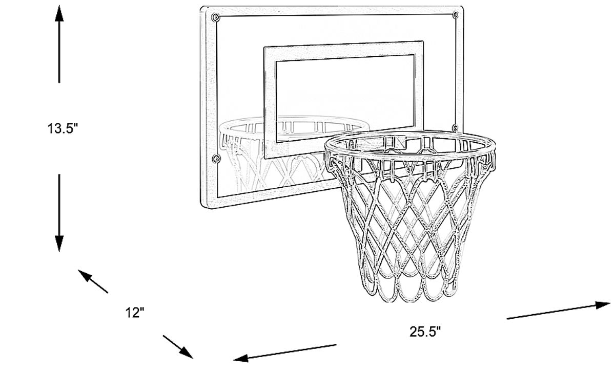 Build-A-Bunk Gray Basketball Hoop | Rooms to Go