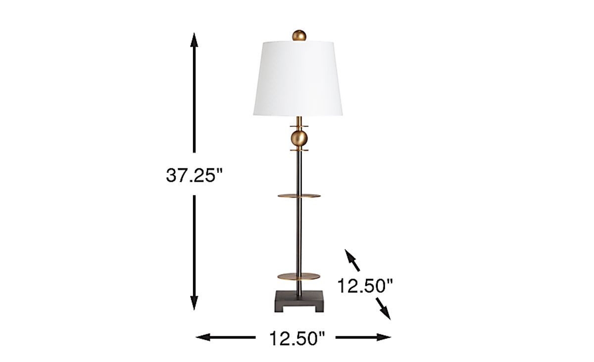 Bulia Street Bronze Brown,Yellow Table Lamp | Rooms to Go