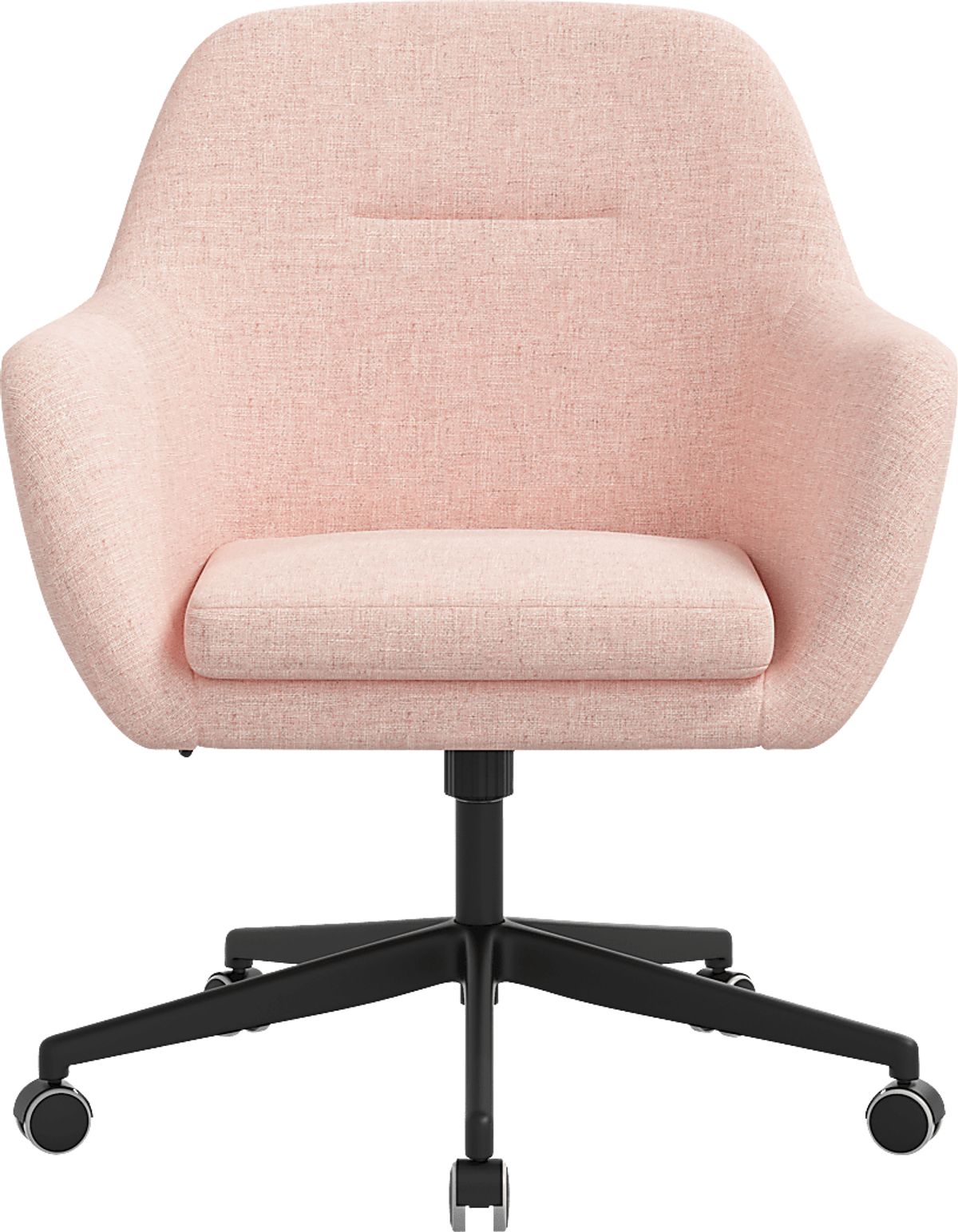 Bulwer Pink Linen,Polyester Fabric Desk Chair | Rooms to Go