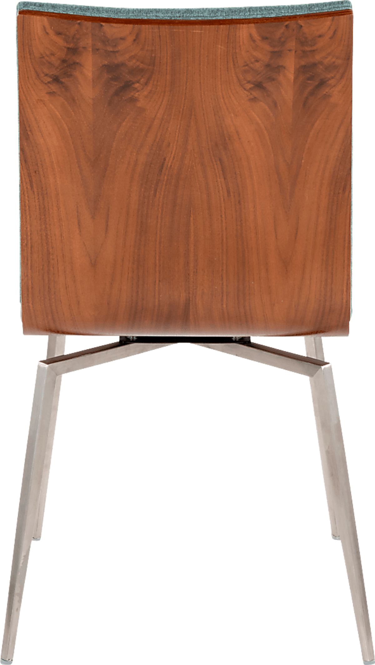 Burnsfield Stainless Steel Metal Green Polyester Fabric Swivel Side ...