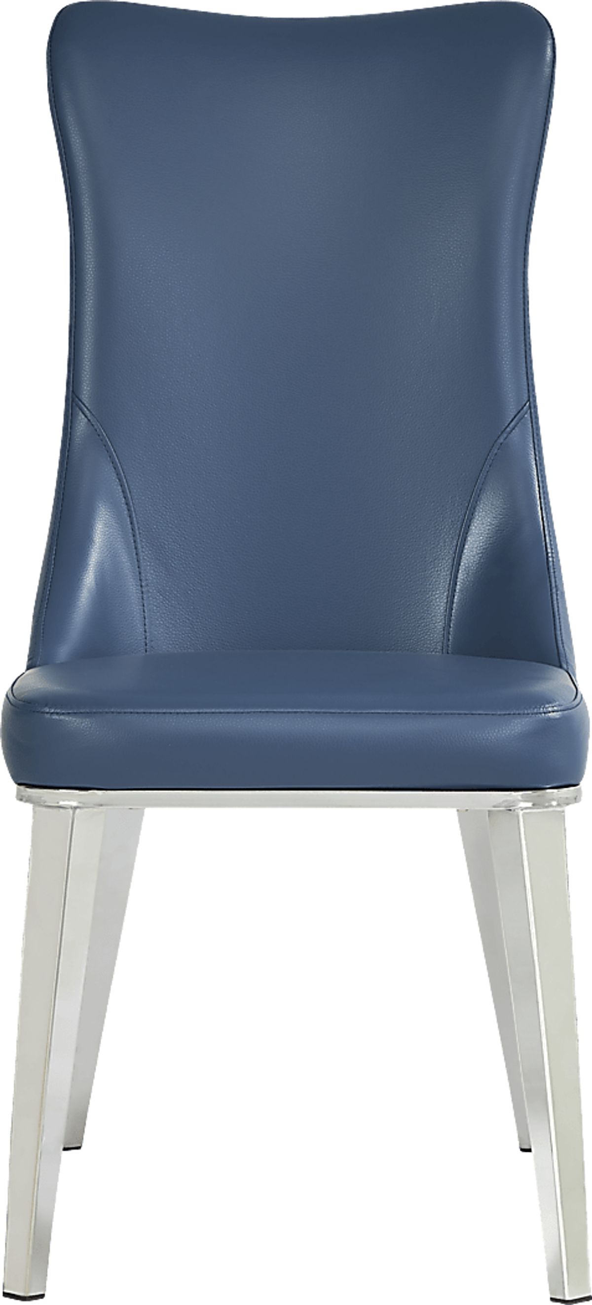 Burrette Blue Polyurethane Fabric Side Chair | Rooms to Go