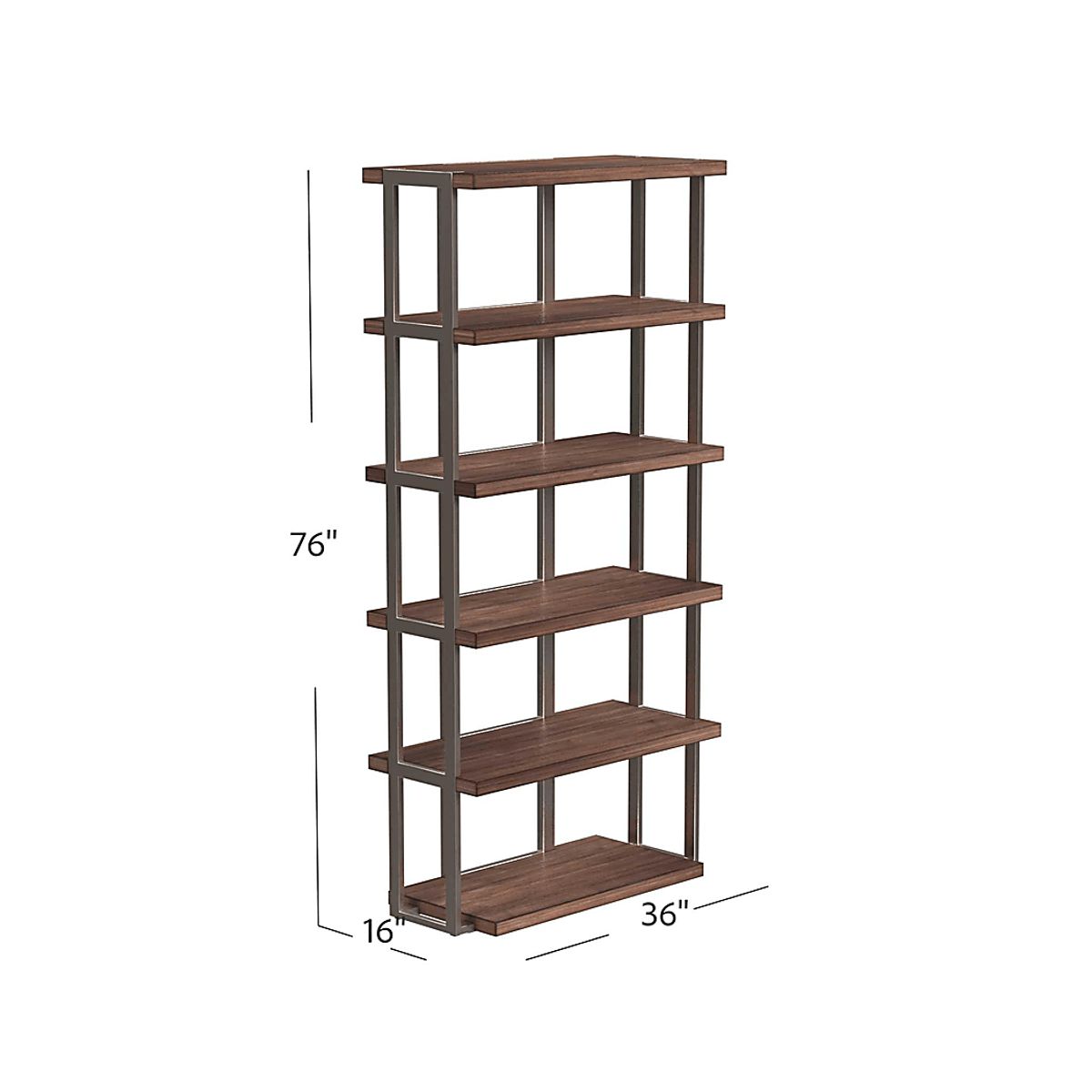 Busenbark Brown Bookcase | Rooms to Go