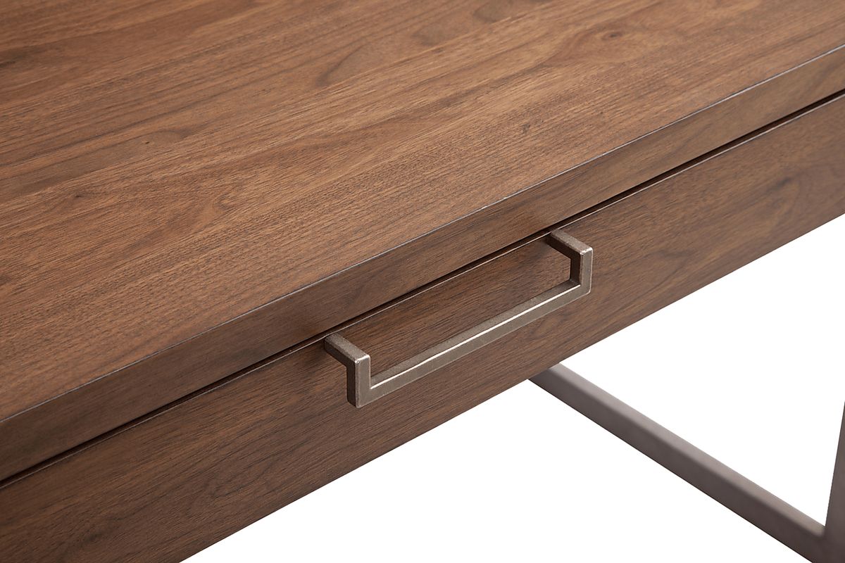 Busenbark Brown Dark Wood Desk | Rooms to Go