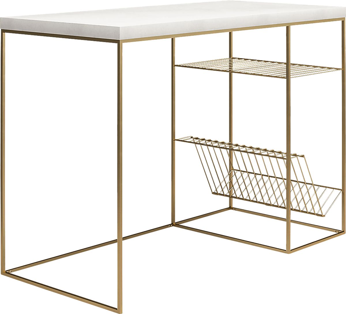Bushey Gold Colors,Metal Desk | Rooms to Go