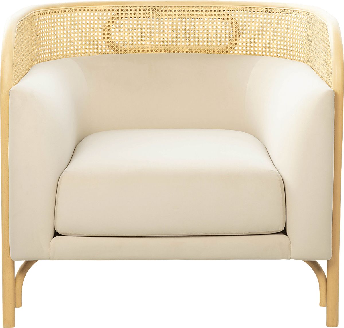 Bybee Cream Beige Polyester Fabric Accent Chair | Rooms to Go