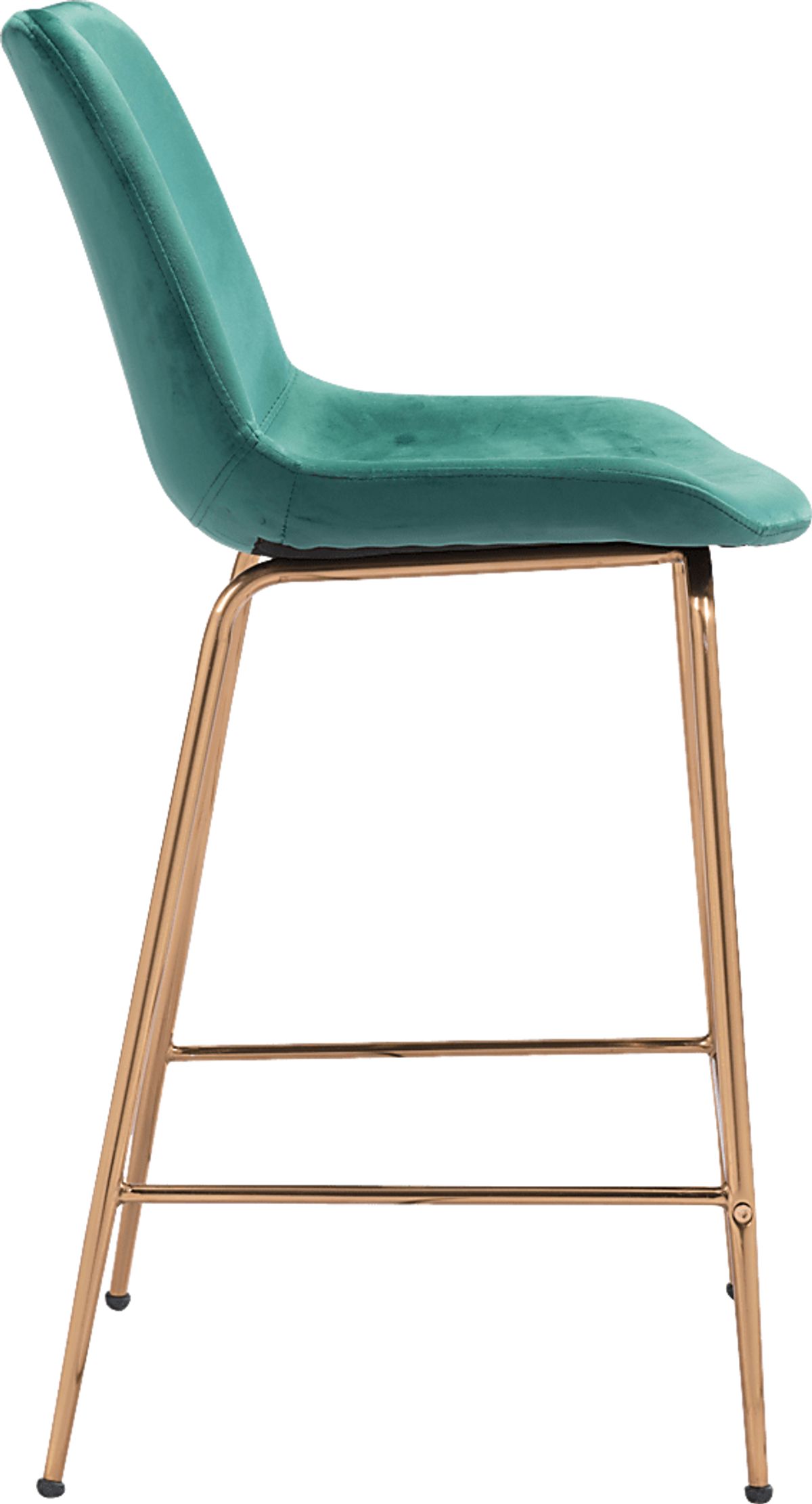 Byerstone Gold Colors,Metal Green Polyester Fabric Counter Stool ...