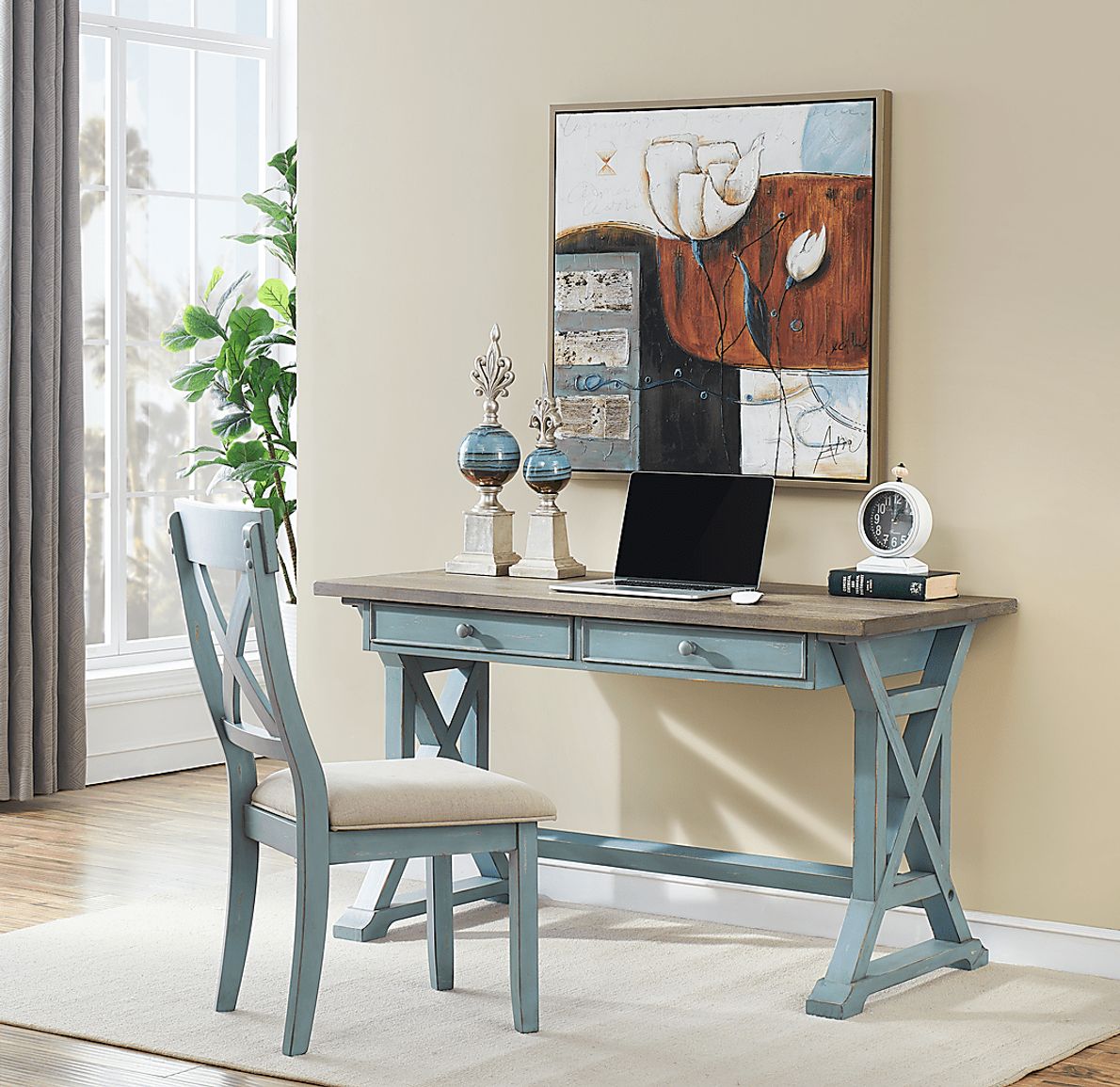 Bywood Blue Desk - Rooms To Go