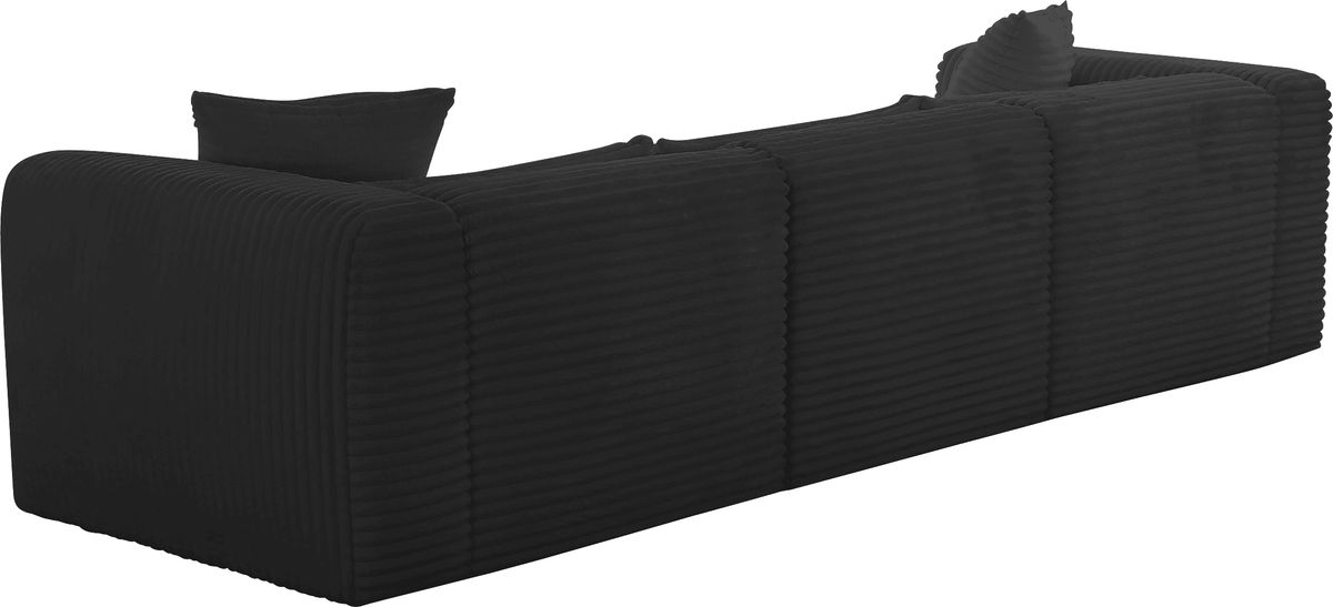 Cableswynd Black Corduroy Sofa | Rooms to Go