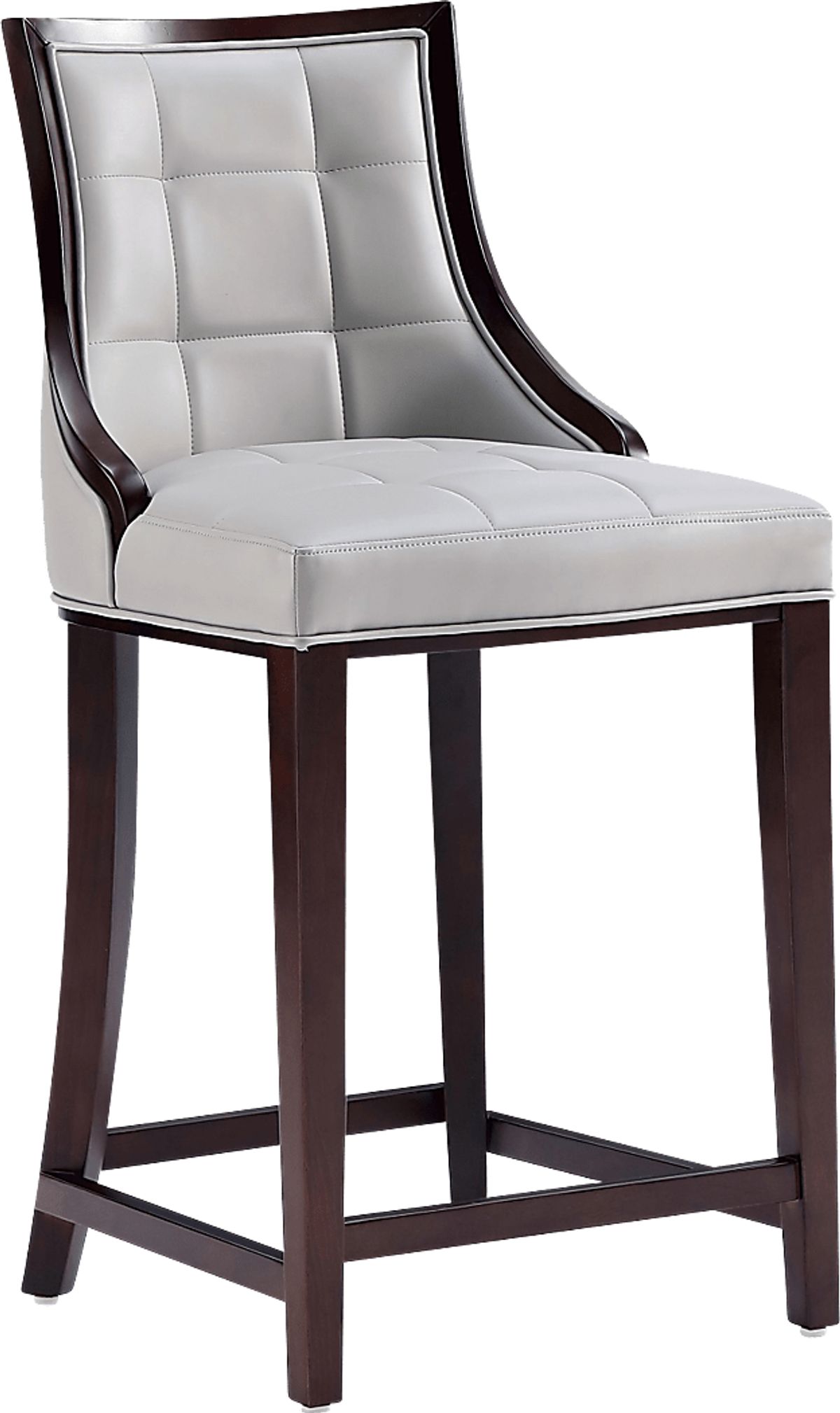 Cahabay Light Gray Faux Leather Fabric Counter Height Stool | Rooms to Go