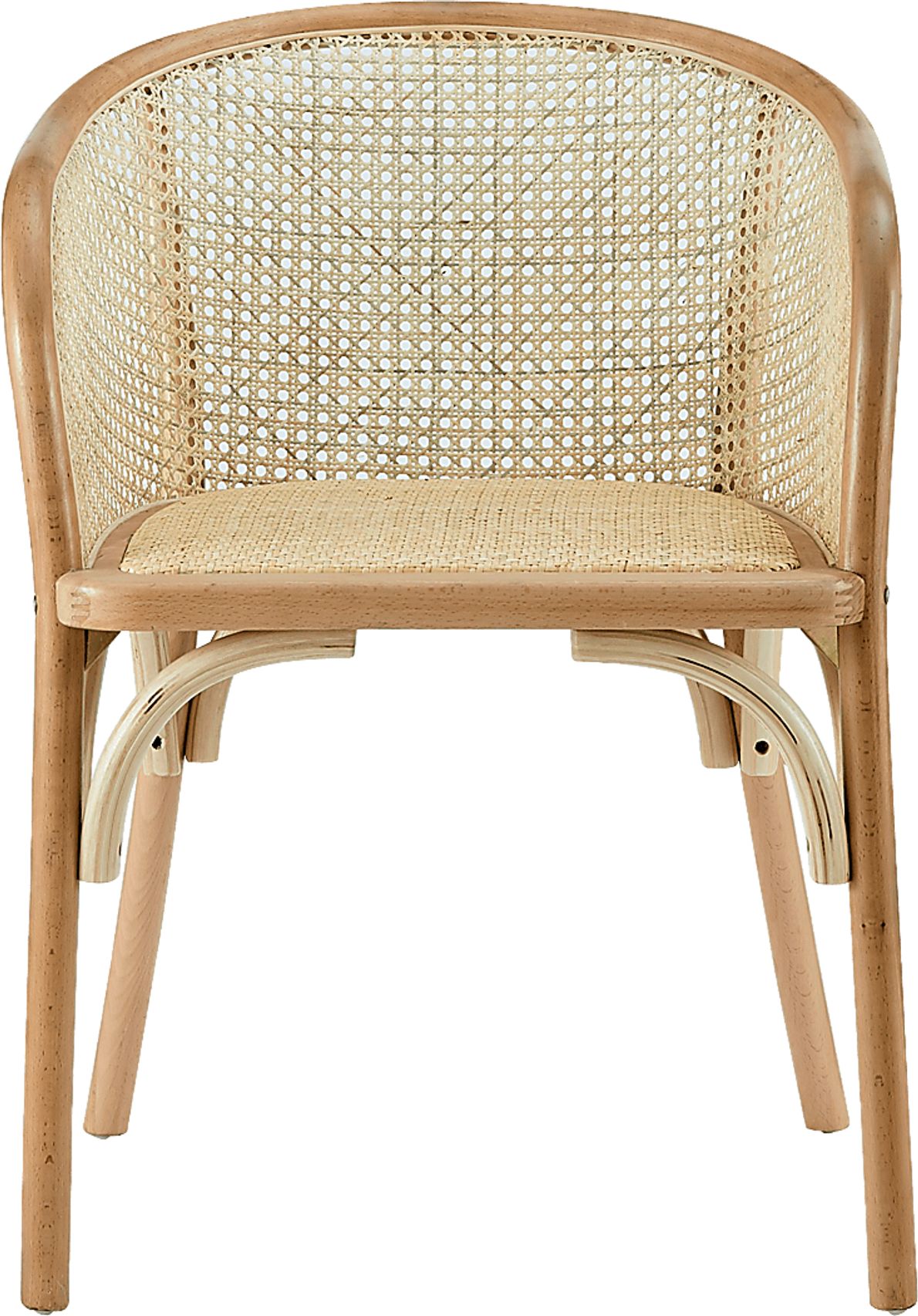 Cahic Natural Beige,White Arm Chair - Rooms To Go
