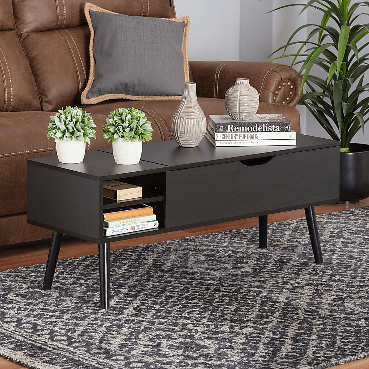 Calawah Black Black,Colors Cocktail Table | Rooms to Go