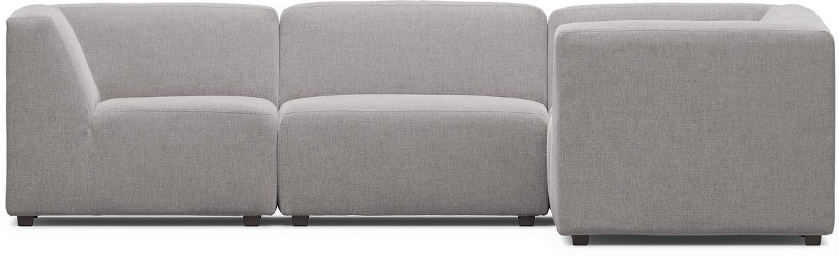 Cindy Crawford Calay Ash Beige,Gray 5 Pc Outdoor Sectional | Rooms to Go