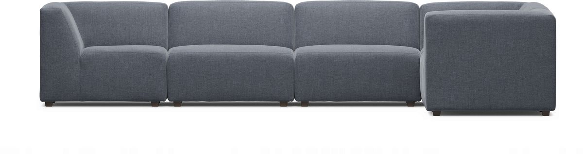 Cindy Crawford Calay Denim Blue 6 Pc Outdoor Sectional | Rooms to Go