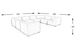 Cindy Crawford Calay Vapor 8 Pc Outdoor Sectional | Rooms to Go