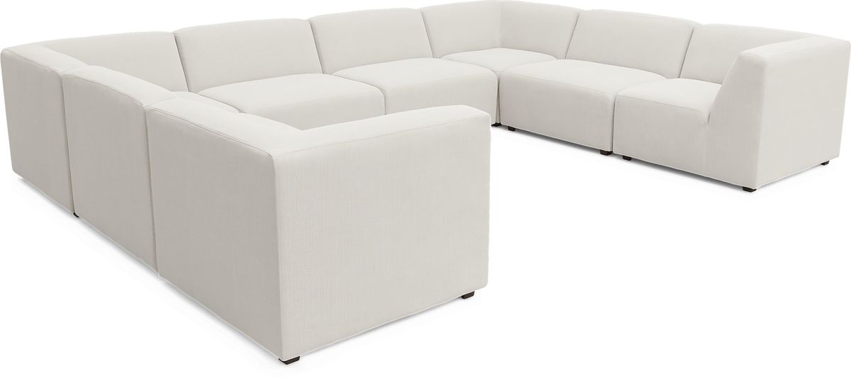 Cindy Crawford Calay Vapor Gray 8 Pc Outdoor Sectional | Rooms to Go