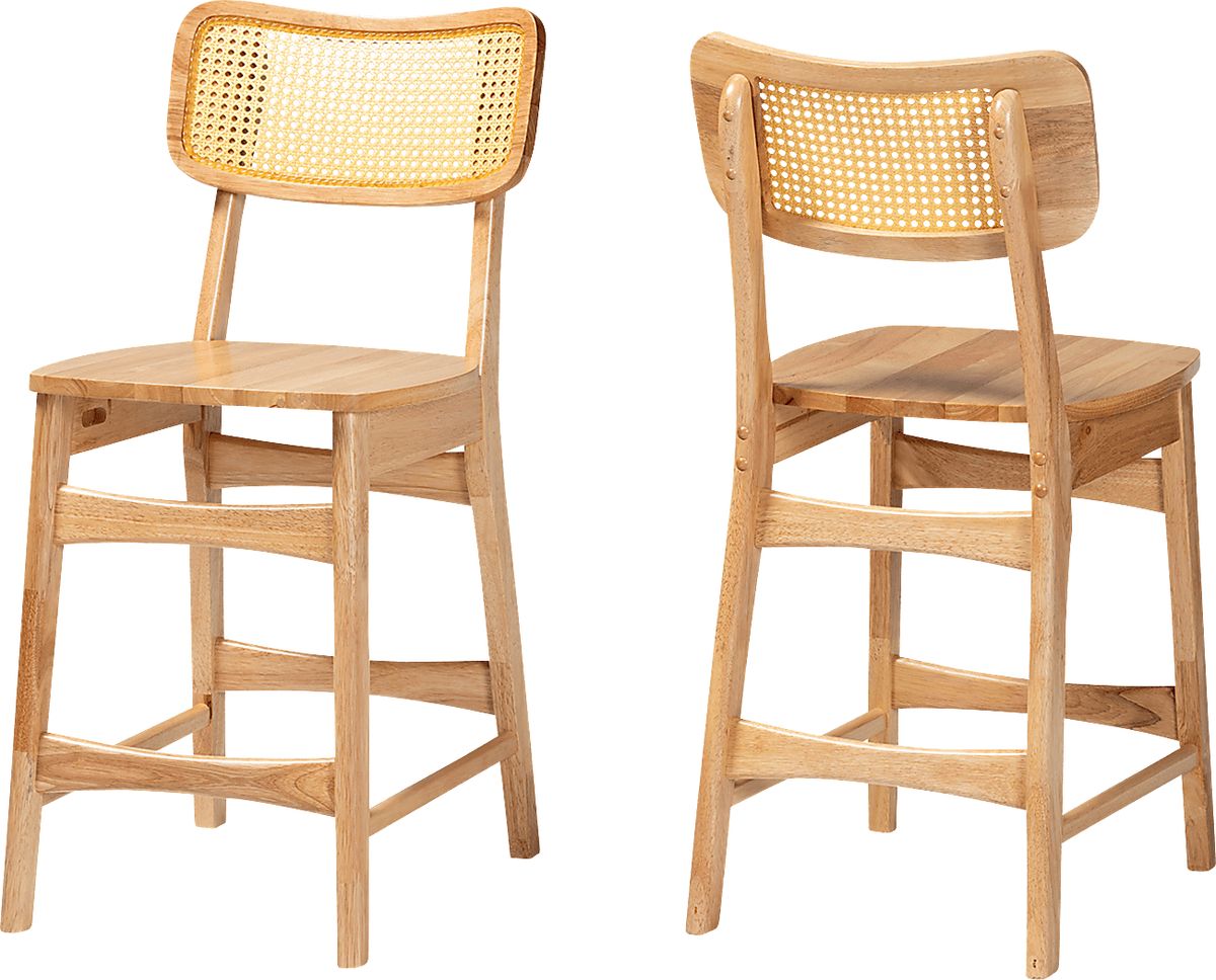 Calcasieu Light Brown Counter Stool, Set Of 2 | Rooms to Go