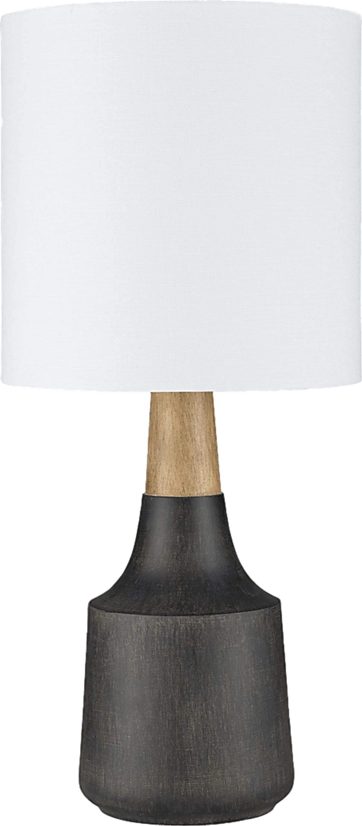 Calcite Circle Black Table Lamp | Rooms to Go