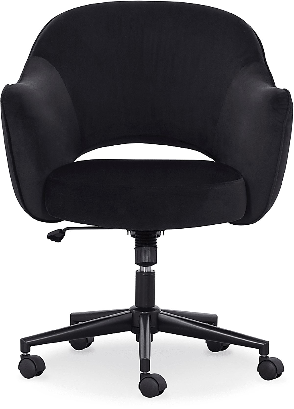 Caldee Black Polyester Fabric Office Chair | Rooms to Go
