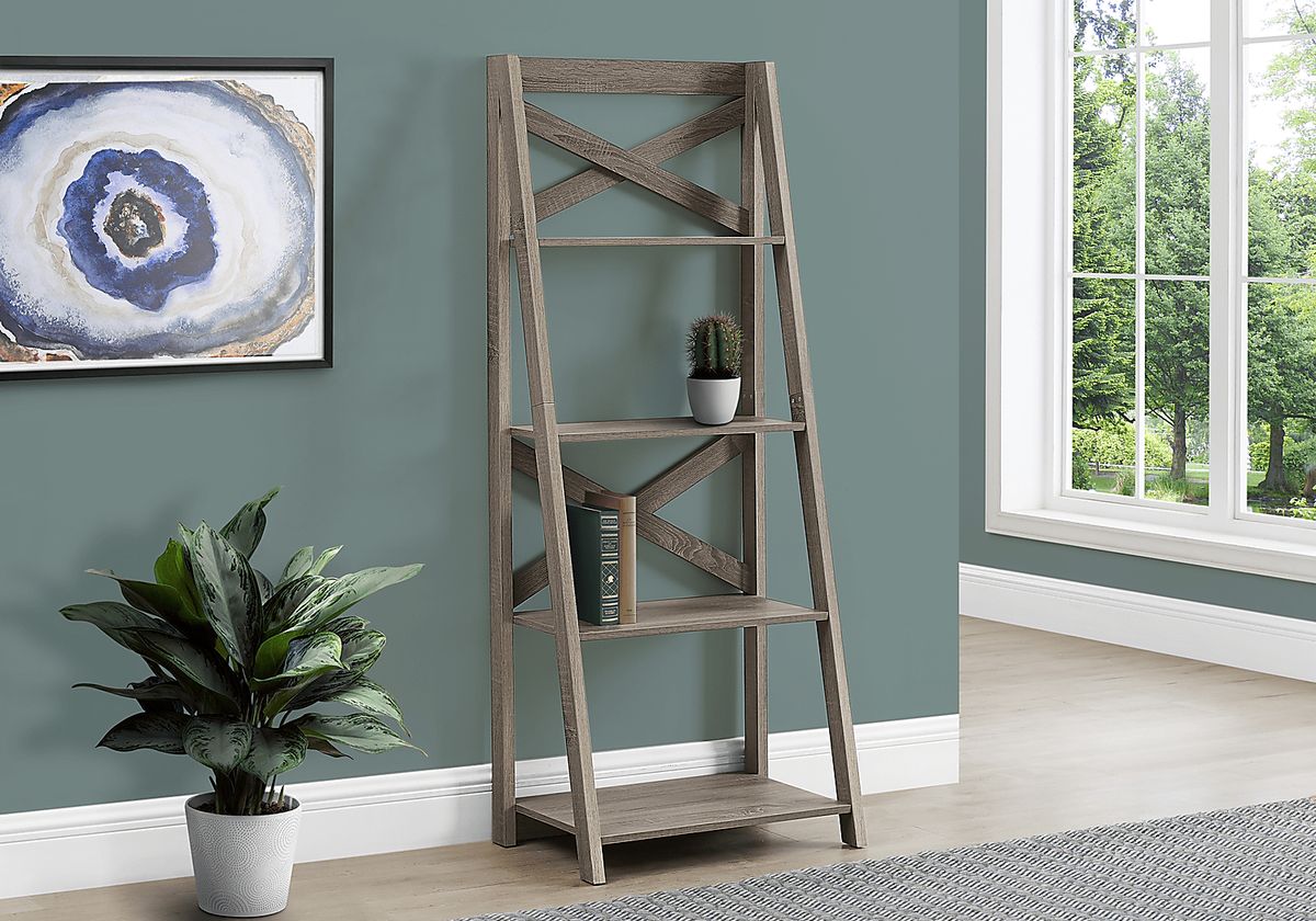 Caldwins Taupe Colors,Light Wood Bookcase | Rooms to Go