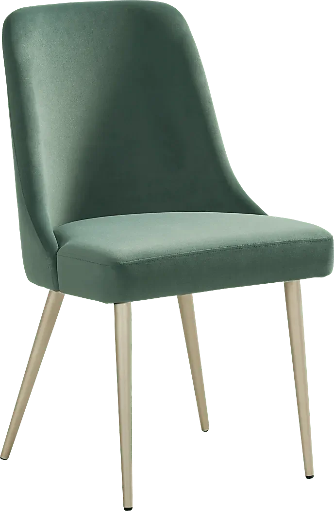 Calisi 5 Pc Brown Dark Wood Green Dining Room Set With Dining Table ...