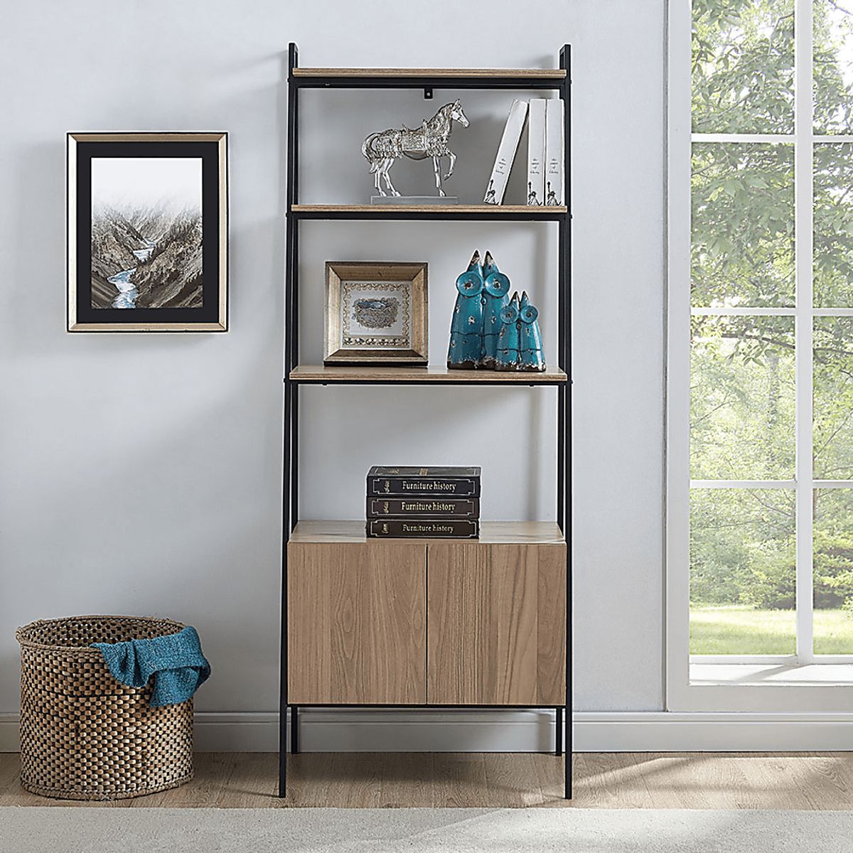 Camberwell Brown Dark Wood Bookcase | Rooms to Go