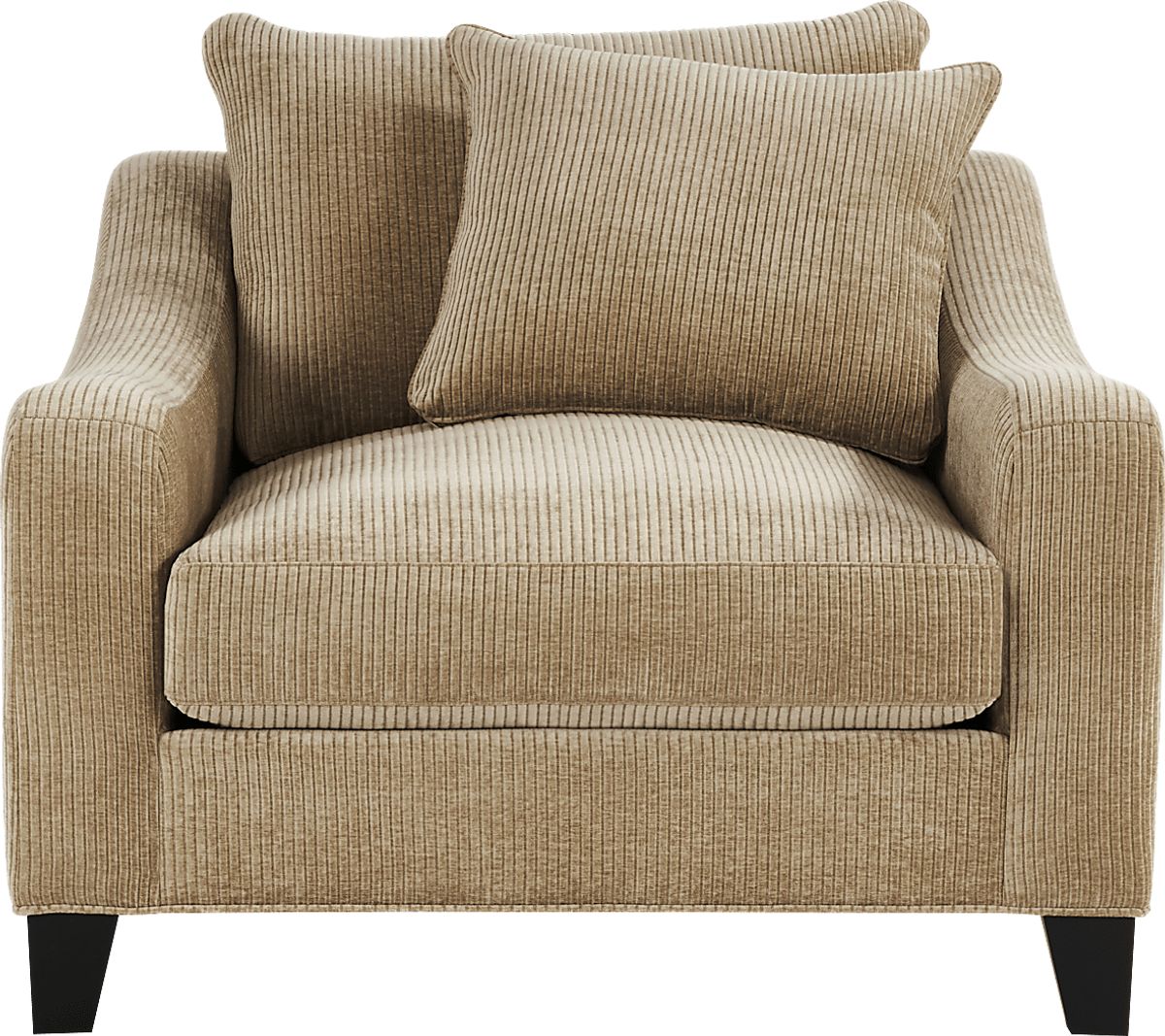 Cindy Crawford Cambria Gold Yellow Polyester Fabric Chair | Rooms to Go