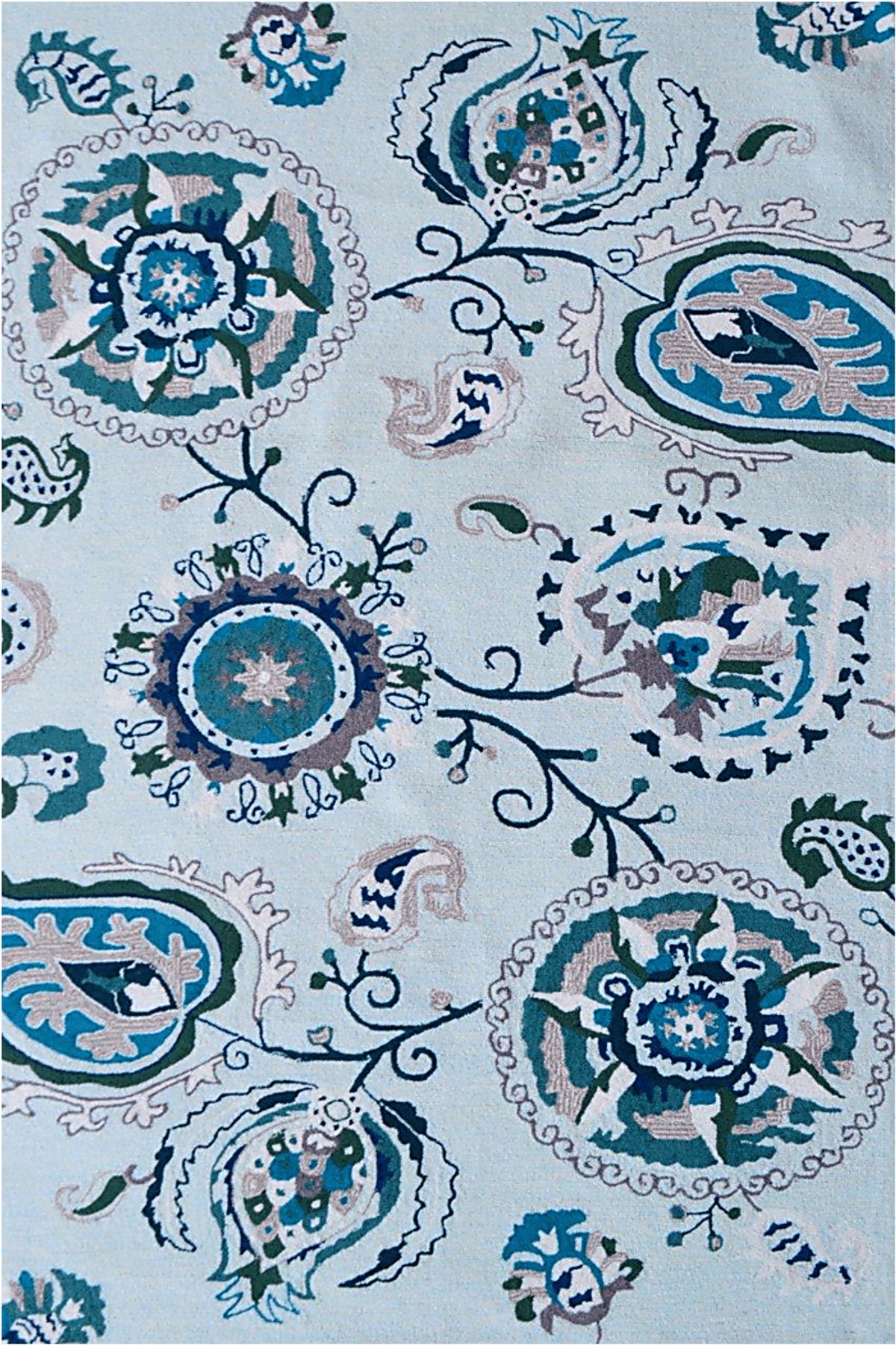 Camlet Blue,Gray,Ivory Beige,Blue,Gray Outdoor Rugs | Rooms to Go