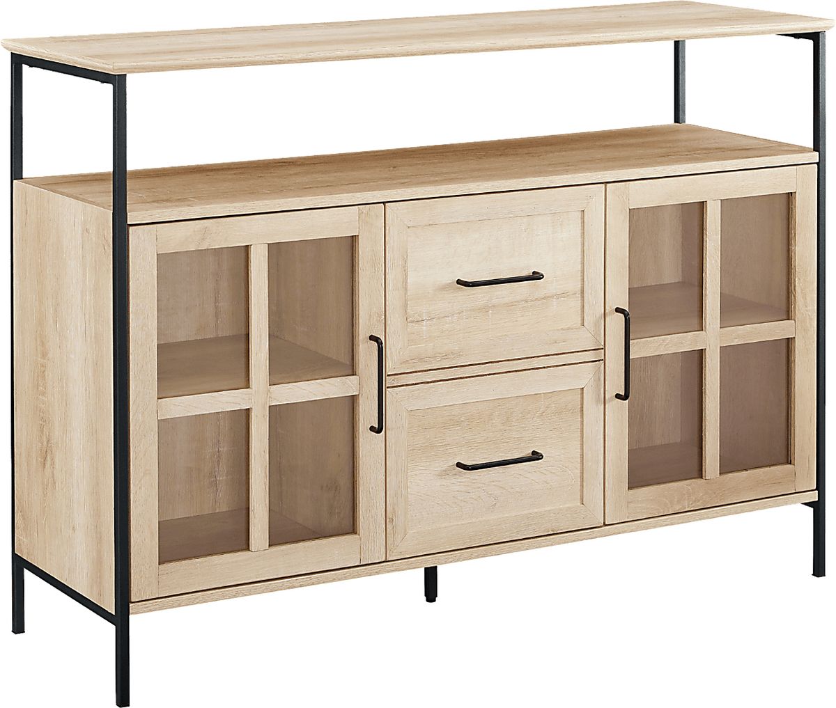 Camperdown Oak Dark Wood,Light Wood Buffet | Rooms to Go