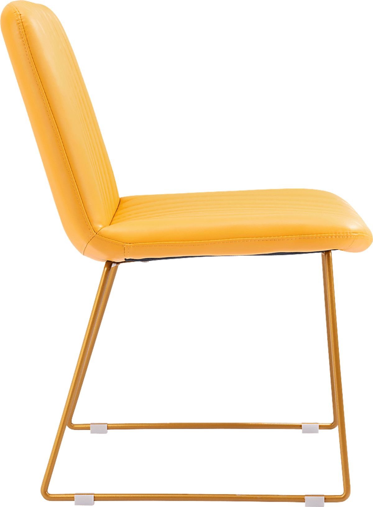 Camulet Yellow Colors Vinyl Fabric Dining Chair Set Of 2 | Rooms to Go