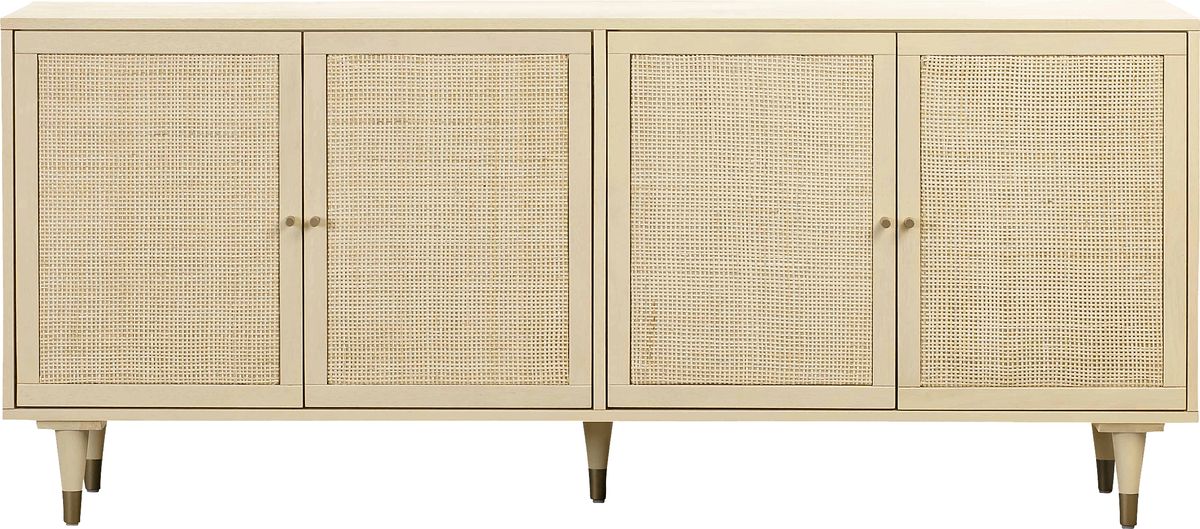 Canalers Beige Colors,Light Wood,White Sideboard | Rooms to Go
