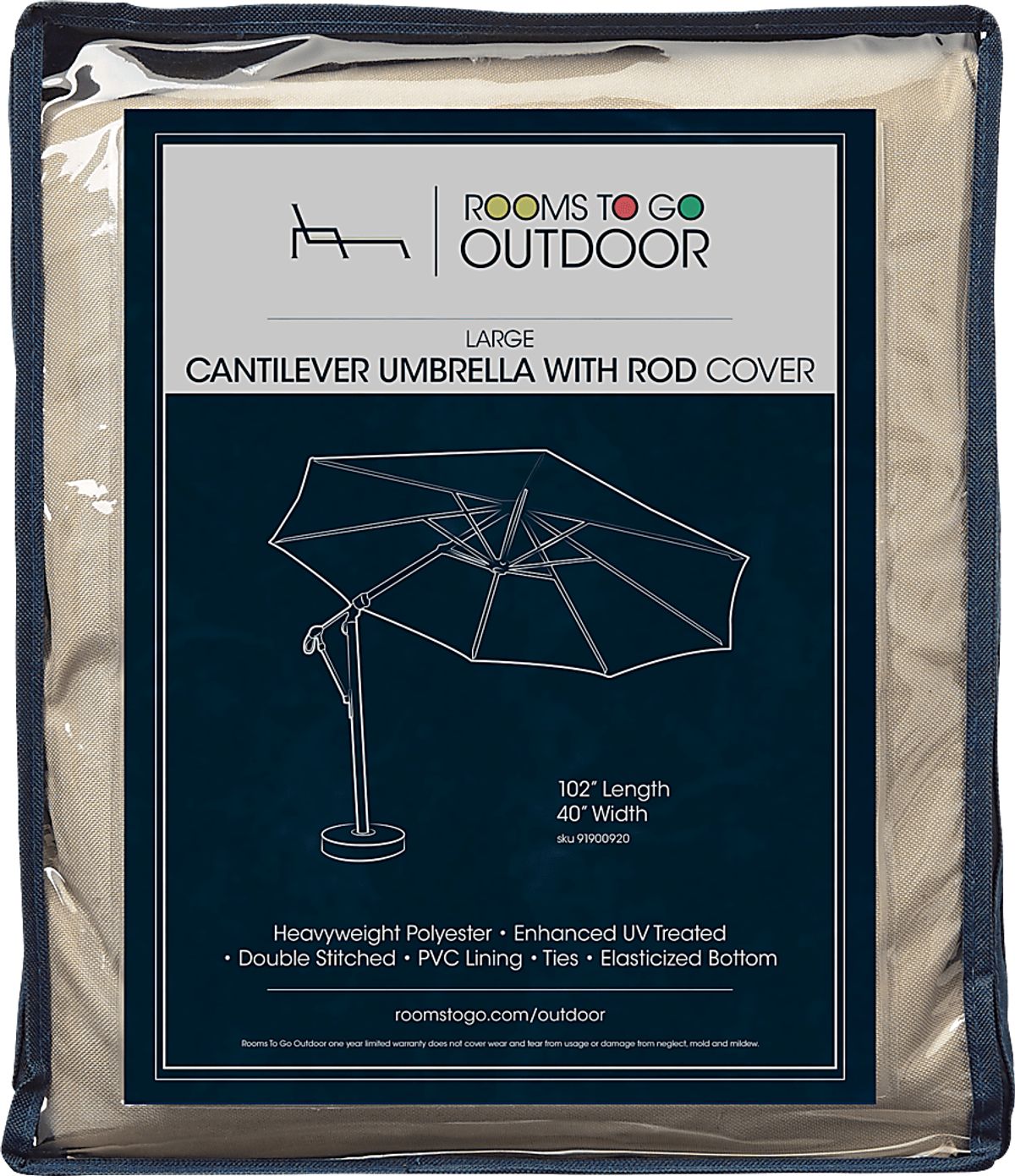 Cover Beige Outdoor Umbrella - Cantilever | Rooms to Go