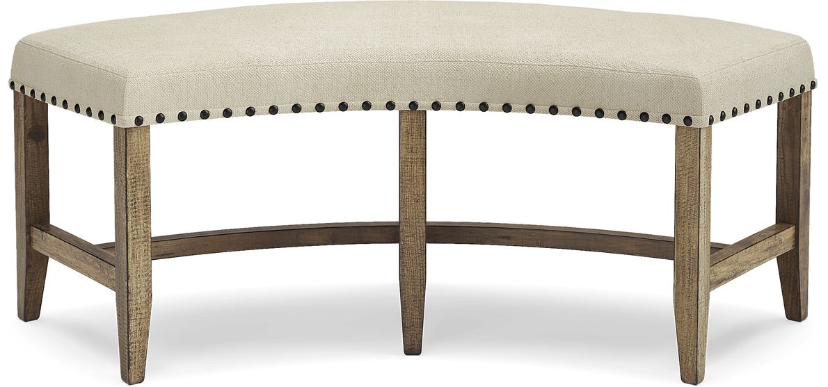 Canyon City Cream Bench - Rooms To Go