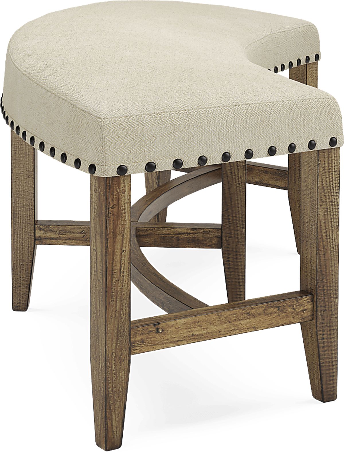 Canyon City Tan Light Wood Cream Beige Bench | Rooms to Go