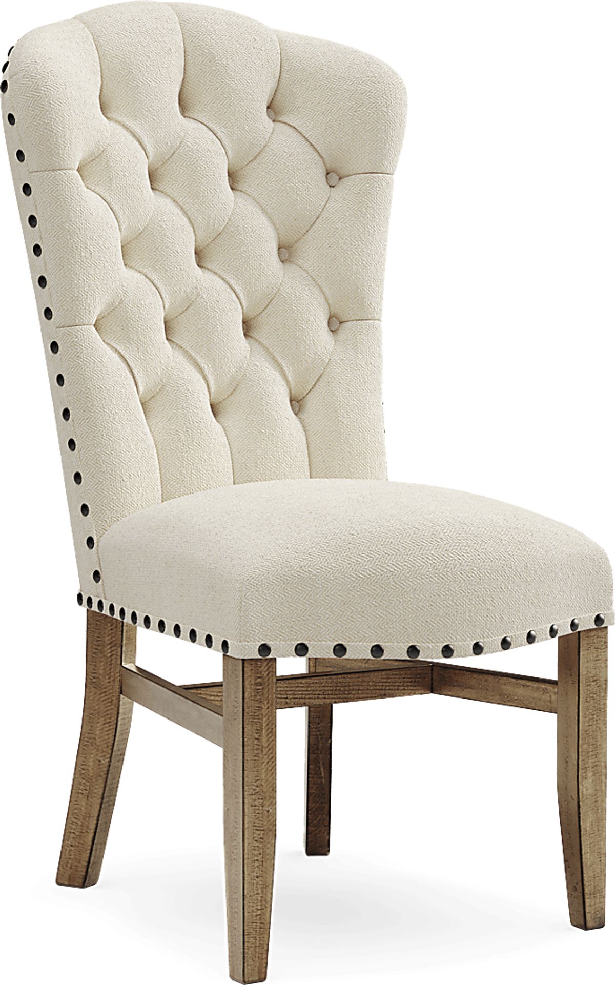 Canyon City Cream Beige Polyester Fabric Side Chair | Rooms to Go