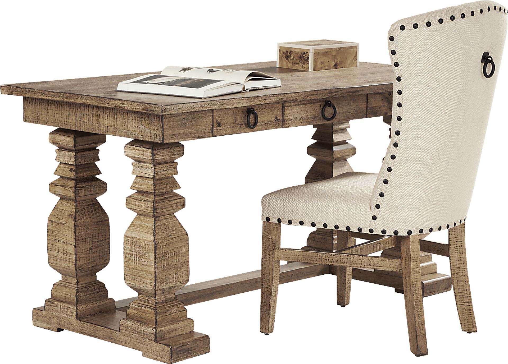 Canyon City 2 Pc Natural Light Wood Desk W/ Chair | Rooms to Go