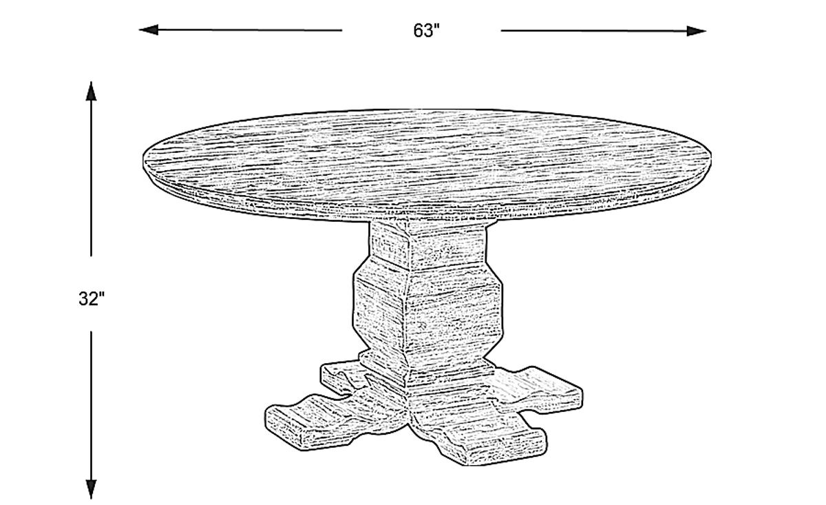 Canyon City Tan Light Wood Dining Table | Rooms to Go