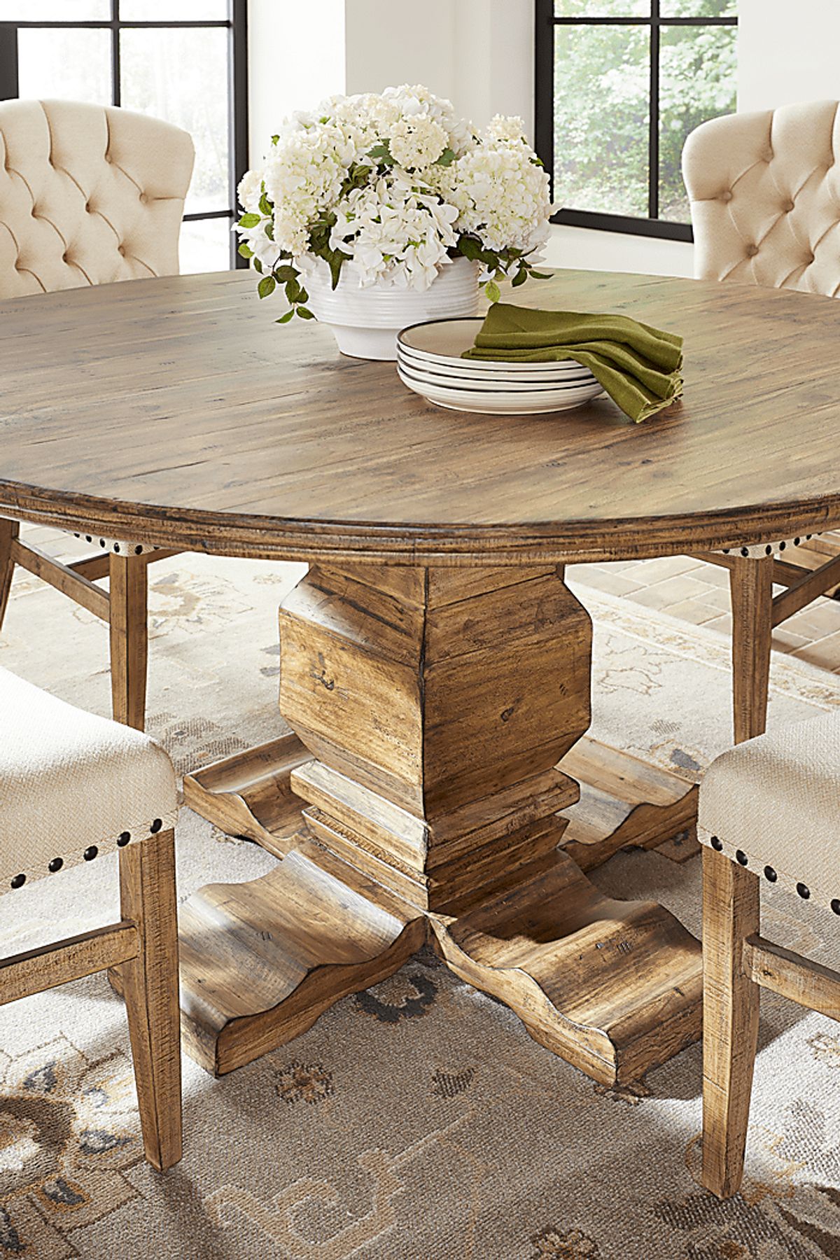 Canyon City Tan Light Wood Dining Table