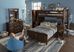 Canyon Lake Java Dark Wood Twin/Full Step Loft With Desk - Rooms To Go