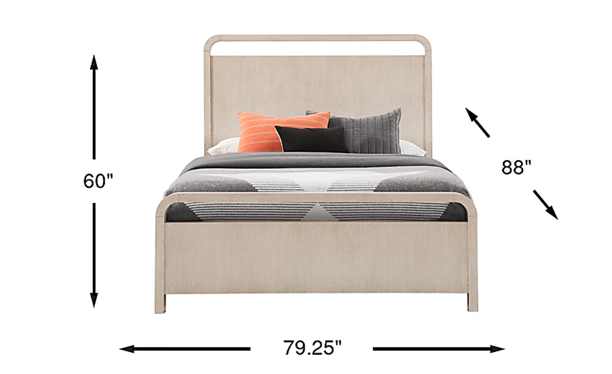 Drew & Jonathan Canyon Light Gray 3 Pc King Panel Bed | Rooms to Go