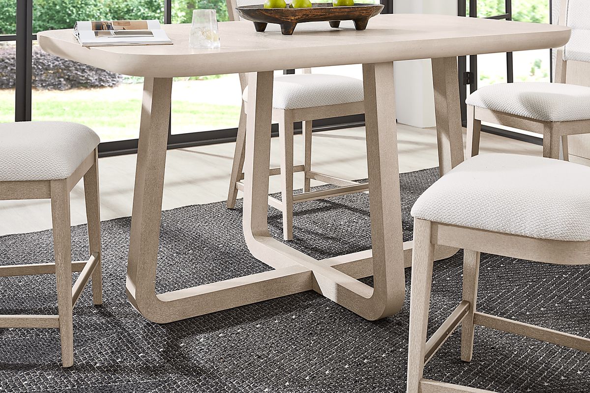 Drew & Jonathan Canyon 5 Pc Light Gray Dining Room Set With Counter ...
