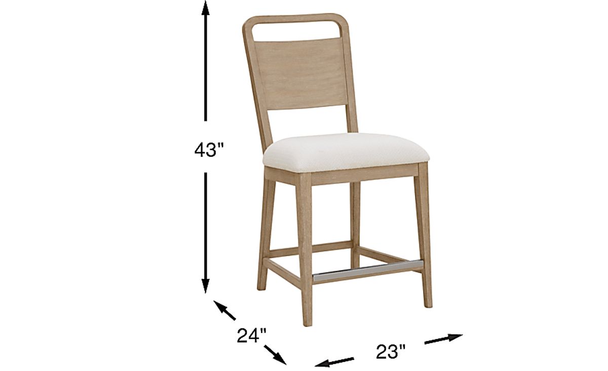 Drew & Jonathan Canyon Sand Light Wood Counter Height Stool | Rooms to Go