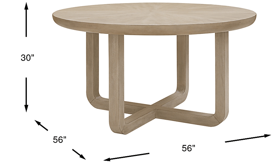 Drew & Jonathan Canyon 5 Pc Sandstone Colors Dining Room Set With Round ...