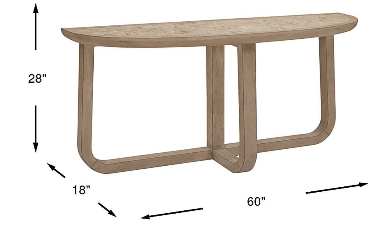 Drew & Jonathan Canyon Sandstone Colors Sofa Table | Rooms to Go