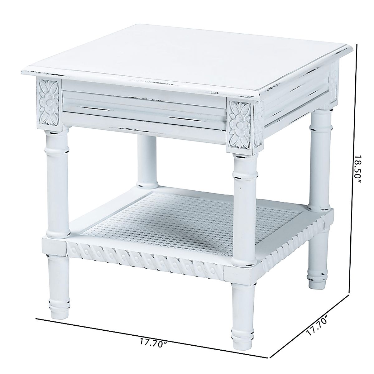 Capstany White End Table | Rooms to Go