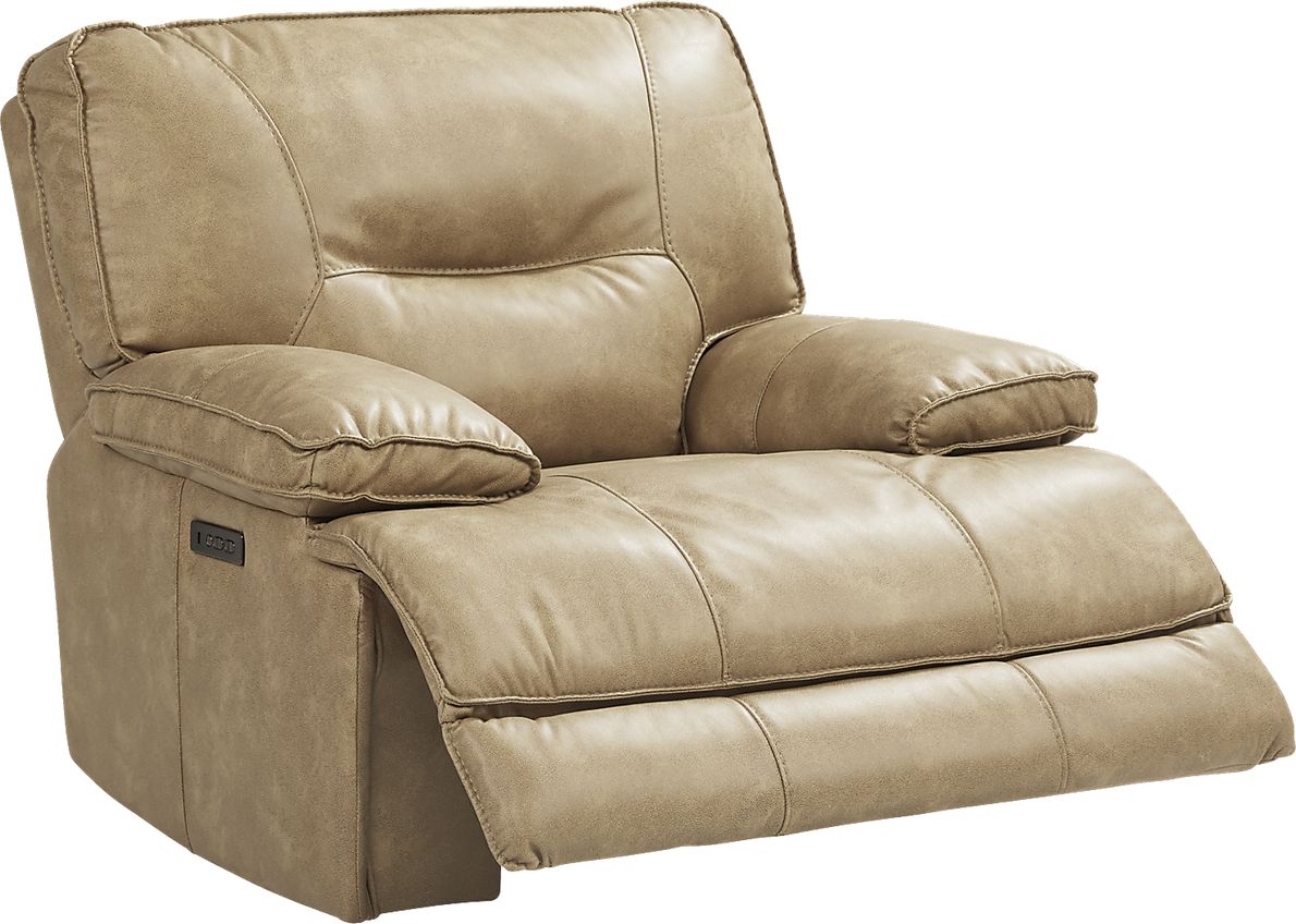 Caranova Camel Dual Power Recliner - Rooms To Go